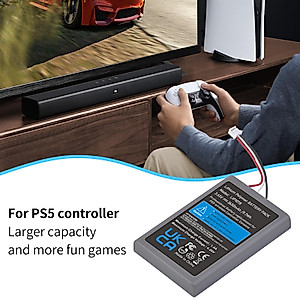 Pickle Power PS5 Controller Battery 2 Pack, 2650mAh LIP1708 Battery for Sony PS5 PlayStation 5 DualSense CFI-ZCT1W Wireless Controller