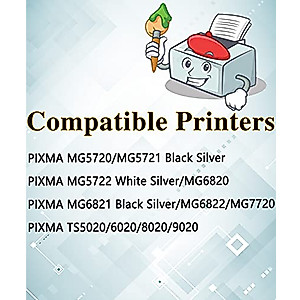 Compatible (4-Pack, Large Black) PGI 270XL PGI-270XL Ink Cartridge Used with Canon PIXMA MG6820 MG6821 MG5720 MG5721 MG5722 MG7720 TS5020 TS6020 TS8020 TS9020 Printer, Sold by MuchMore