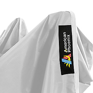 AMERICAN PHOENIX Canopy Tent 5x5 feet Party Tent [White Frame] Gazebo Canopy Commercial Fair Shelter Car Shelter Wedding Party Easy Pop Up (White)