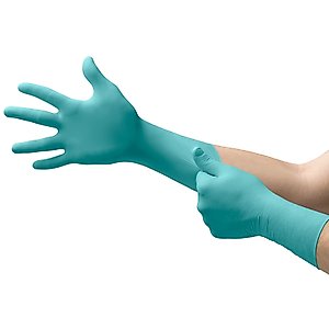 MICROFLEX N89 Disposable Medium Nitrile Gloves w/Rough Finish & Powder Free for General Use, Sample Taking - Green (Box of 50)