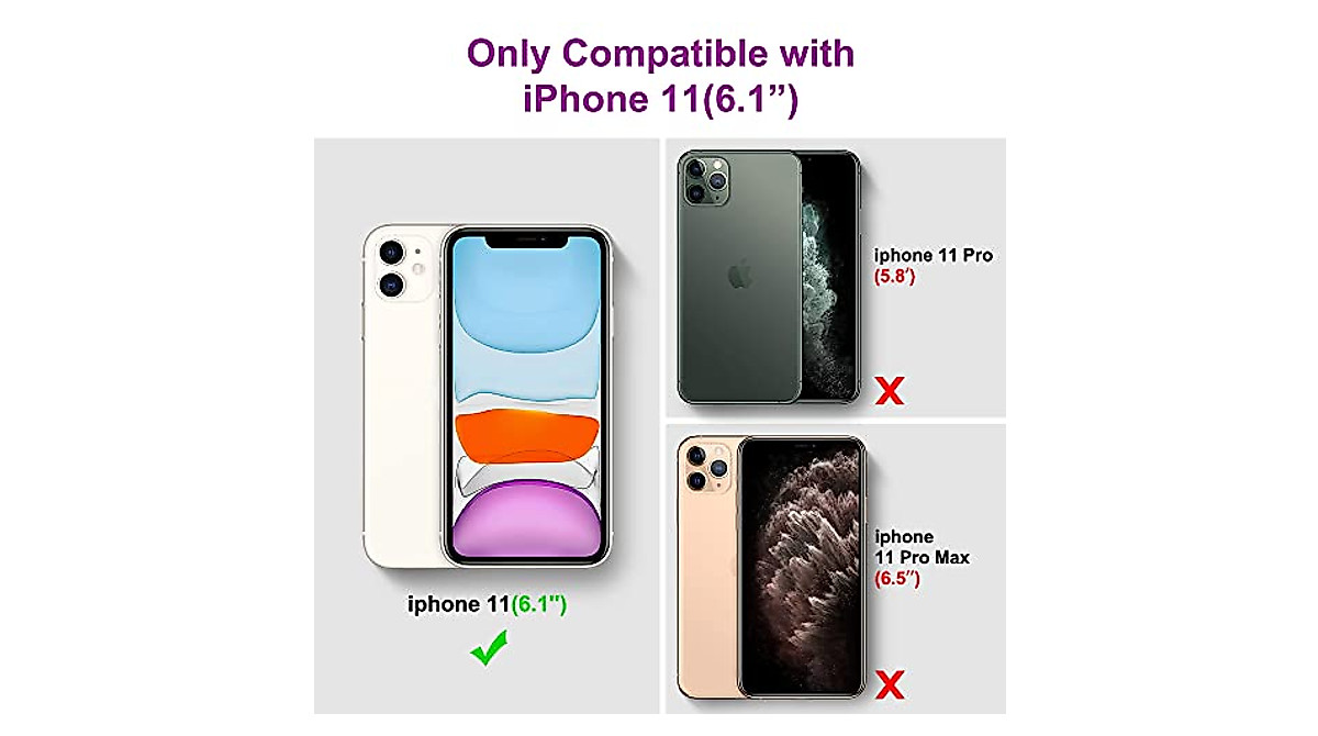 Yebowe Cute Smiley Face Case for iPhone 11 - 3 in 1