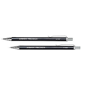 Derwent Mechanical Pencils 0.7, Metal Barrel, Precision, HB (2302429)