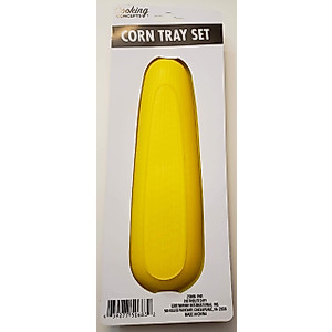 Cooking Concepts Corn on the Cob 4pc tray set & 8pc corn holders BUNDLE