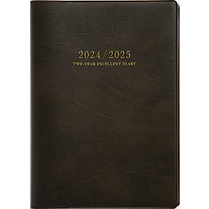 Takahashi 2024 A5 2-Year Business Diary, Dark Brown No.56 (Begins January 2024)