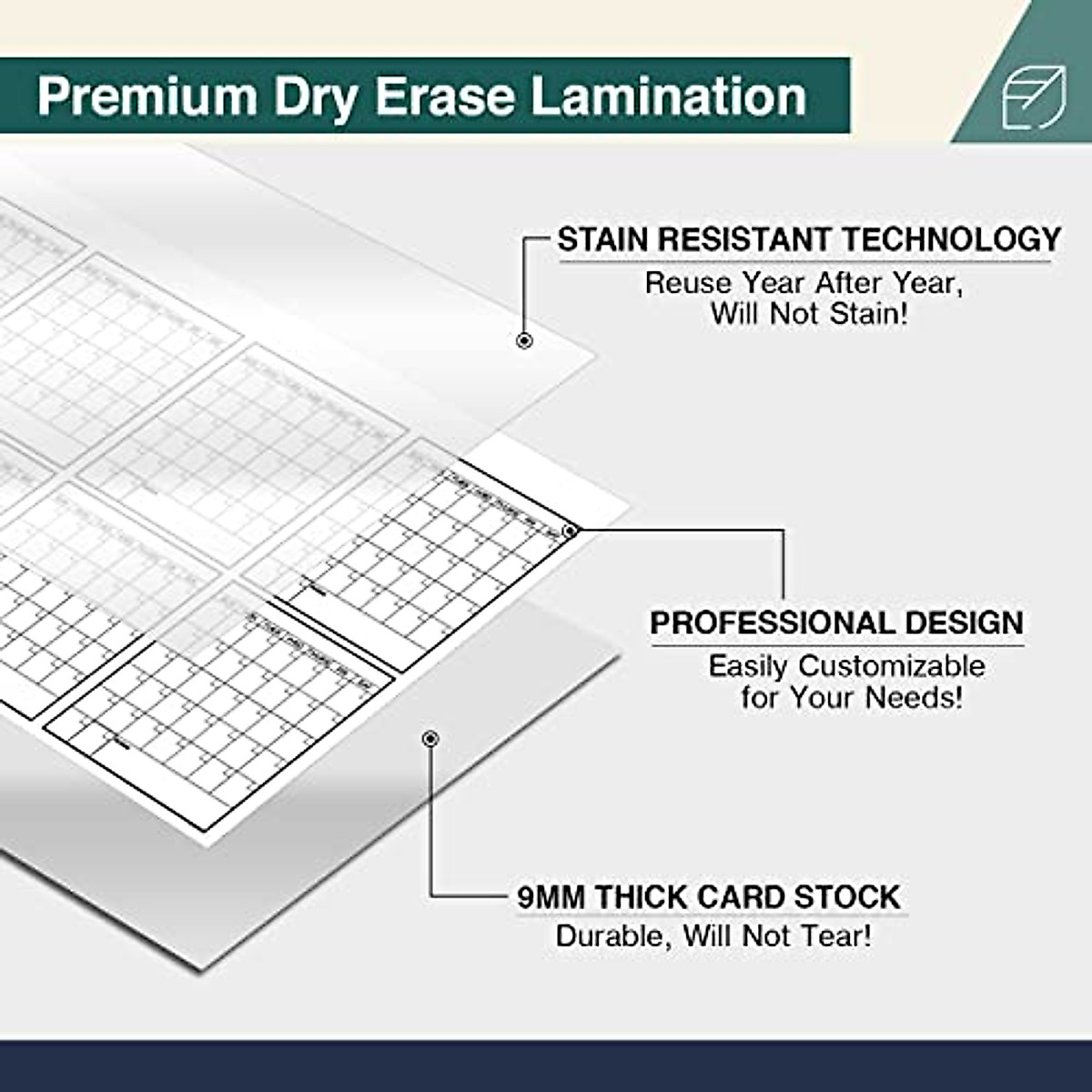 Large Dry Erase Wall Calendar - 36" x 96" - Undated Blank 2023 Reusable Yearly Calendar - Giant Whiteboard Year Poster - Laminated Office Jumbo 12 Month Calendar