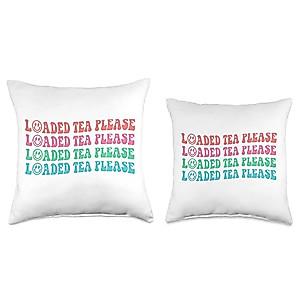HBL MERCH Loaded Tea Design Throw Pillow, 18x18, Multicolor