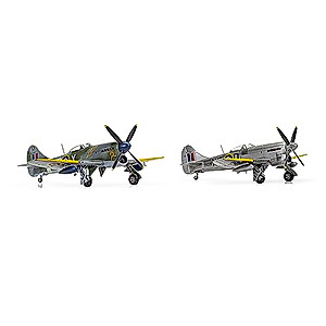 Airfix Model Airplane Kit Gift Set - A02110 Hawker Tempest Mk.V Post War, Plastic Plane Model Kits for Adults & Kids 14+, Skill Level 2, 1:72 Scale WW2 Military Aircraft Models for Beginners