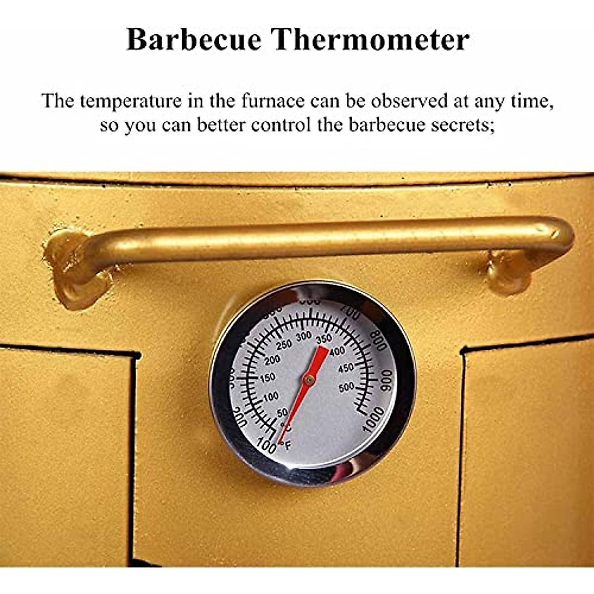 NEWCES Safety Certification Vertical Barbecue Grills Charcoal BBQ Grill Adjustable Firepower Barbeque Grill & Smoker for Garden Camping Outdoor Cooking & Grilling