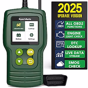 XpertAuto C302 OBD2 Scanner Code Reader for Car Check Engine, Automotive CAN Diagnostic Tool, Read and Erase Fault Codes, Check Emission Status, Universal for All OBD II Protocol Cars After 1996