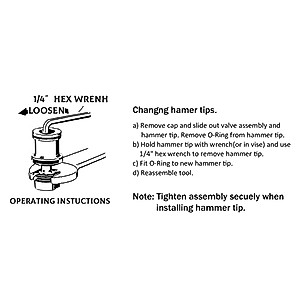 CORWIN Pneumatic Palm Hammer Pad Tip Replacement Part(Aluminum)
