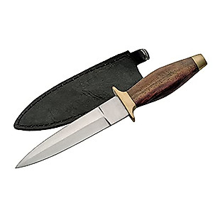 SZCO Supplies Wood Handle Boot Knife