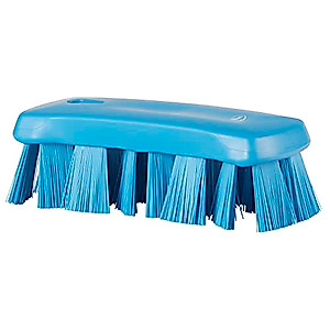 Vikan 38913 UST 6.9" Hand Brush - Stiff, Blue