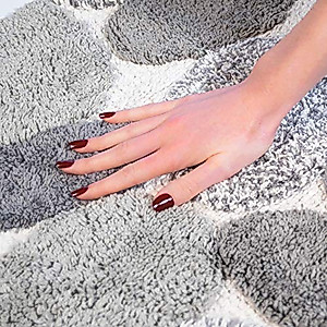 Chesapeake Pebbles 2 Piece Bath Rug Set, 21 in x 34 in&24 in x 40 in, Grey