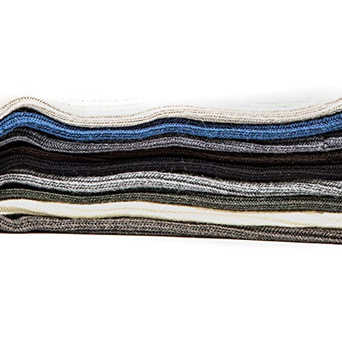 J.B. Field's Wool Weekender 96% Merino Wool Non-binding Casual Socks (3 Pairs) (Large (8-12 Shoe), Assorted (Lt. Brown/Mid-Grey/Natural))