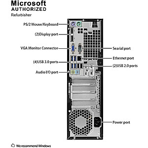 HP ProDesk 600 G2 SFF Desktop Computer Inter i5-6500 Up to 3.60GHz 32GB DDR4 RAM New 1TB SSD Built-in AX200 Wi-Fi 6 HDMI Dual Monitor Support Wireless Keyboard and Mouse Win10 Pro (Renewed)