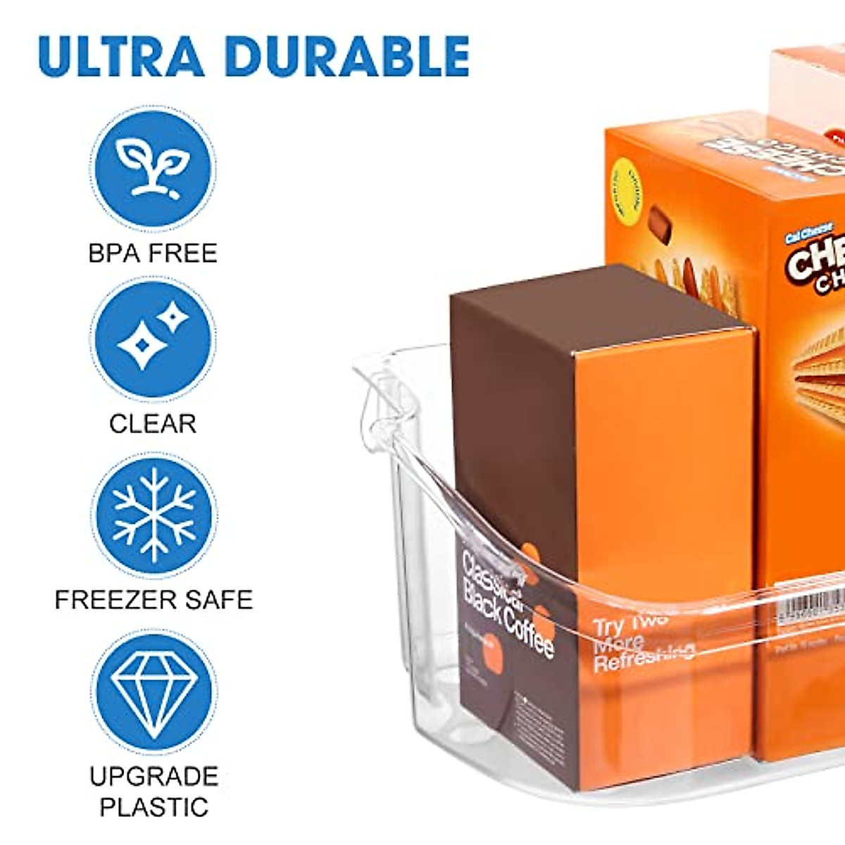 240356402 Refrigerator Door Shelf Replacement for Frigidaire Refrigerator Parts AP2549958, PS430122, 240430312, 240356416, 240356407, Refrigerator Door Bin Shelves (15.4 in L)-2 Pack