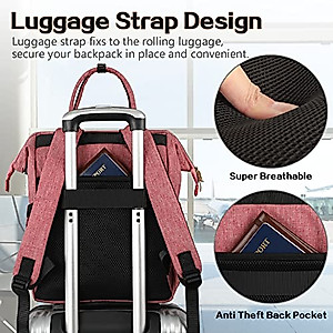 JCDOBEST Lunch Bag Backpack, Insulated Cooler Backpack Lunch Box Laptop Backpack with USB Port for Women Men Fits 15.6 Inch Laptop Blue