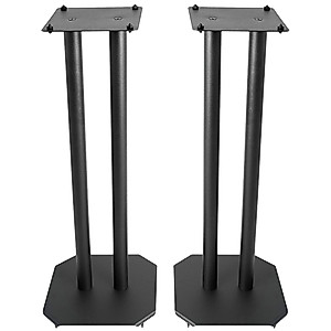 VIVO Premium Universal 25 inch Floor Speaker Stands for Surround Sound and Book Shelf Speakers, 2 Stands Included, STAND-SP03B…