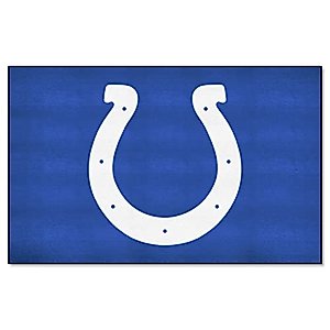 FANMATS 28758 Indianapolis Colts Ulti-Mat Rug - 5ft. x 8ft. | Sports Fan Area Rug, Home Decor Rug and Tailgating Mat - Colts Primary Logo