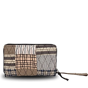 Bella Taylor | Wrist Strap Wallet | Multi Card Quilt Wristlet Wallet | Clutch Wallet | Quilted Cotton Country Patchwork | Ashmont