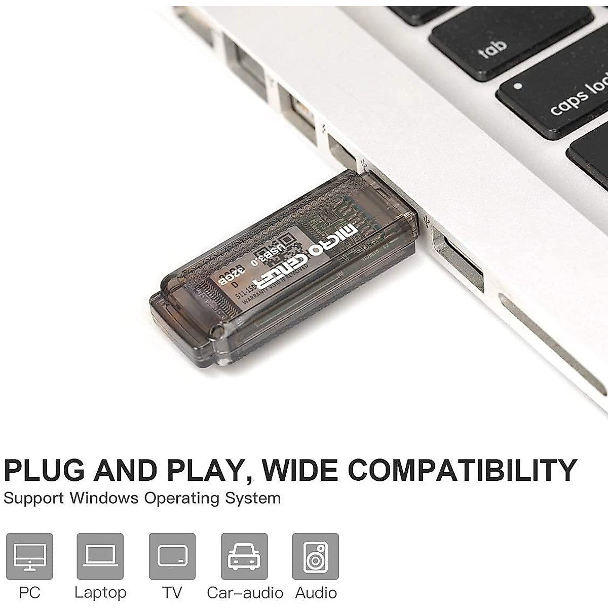 Micro Center SuperSpeed 2 Pack 32GB USB 3.0/USB3.1 Gen1 Flash Drive Gum Size Memory Stick Thumb Drive Data Storage Jump Drive (32G 2-Pack)
