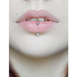 Ocptiy 16G Gold Rook Eyebrow Piercing jewelry Daith Earring Stainles Surgical Steel Curved Barbell Vertical Labret Lip Snake Frog Eye Tongue Belly Button Ring Piercing Jewelry Men Women 6mm 8mm 10mm