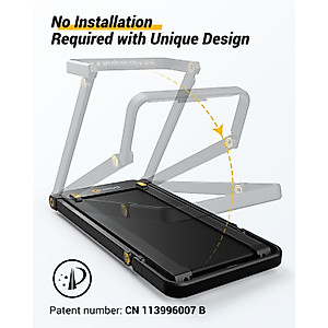 UREVO Walking Pad with Incline, 3 in 1 Portable Folding Treadmills for Home/Office, 2.5 HP Under Desk Treadmill, Large Running Area, Remote Control, LED Display