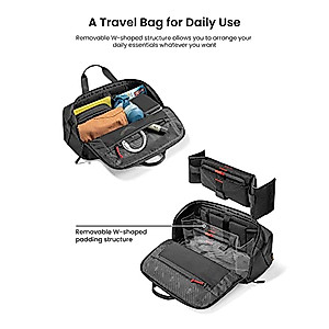 tomtoc Carrying Bag for Nintendo Switch OLED & Nintendo Switch, Protective Large Capacity Travel Storage Pouch for Switch Console, Dock, Pro Controller and More Accessories, Black
