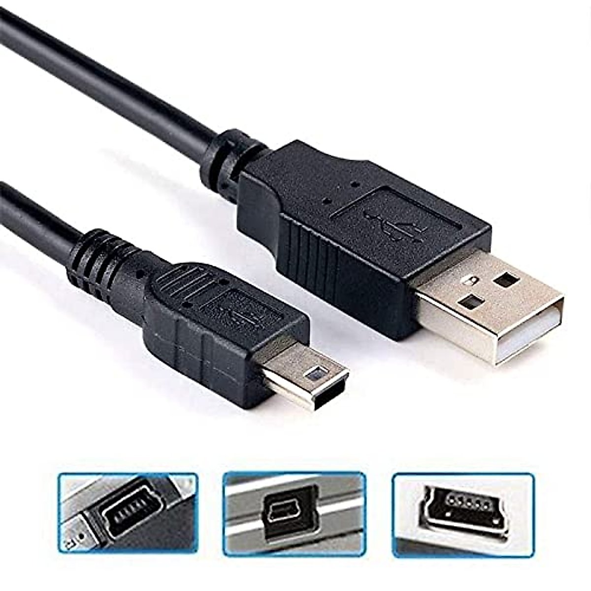 Camera IFC-400PCU IFC-200U IFC-500U Mini USB Data/File Transfer Cable Cord Wire for Canon PowerShot Rebel EOS DSLR Cameras and Vixia Camcorders (See Picture Before Buying)