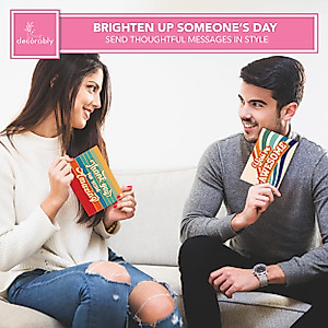 Decorably Assorted Cards with Envelopes & Stickers - 24 Assorted Thank You Cards Pack with Envelopes & Stickers, Blank Inside 6x4in Thank You Cards Variety Thank You Cards with Envelopes Assorted