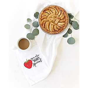 The Cotton & Canvas Co. You are Berry Special Soft and Absorbent Kitchen Tea Towel, Flour Sack Towel and Dish Cloth