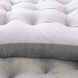 MOIRIG Rocking Chair Cushion, Chair Cushions and Pads for Home and Kitchen, Indoor Back and Seat Cushion for Desk Chair, Dining Chairs and Office Chair (Grey, Flannel 1)