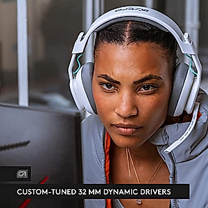 Astro A10 Gaming Headset Gen 2 Wired Headset - Over-Ear Gaming Headphones with flip-to-Mute Microphone, 32 mm Drivers, for Playstation 5/ 4, Nintendo Switch, PC, Mac - White