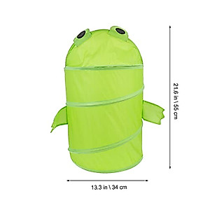 Mesh Laundry Hamper: animal storage basket Frog Design Collapsible Laundry Basket Easy to Open and Fold Flat for Storage Toy and Dirty laundry bucket Clothes cotton laundry basket