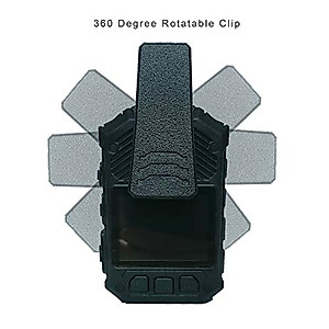 MIUFLY 1296P Police Body Camera with 2 Inch Display, Night Vision, Built in 64G Memory and GPS for Law Enforcement