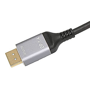 Video Adapter Cord, DisplayPort To HD Multimedia Interface Cable Distortion Free Small 48Gbps Support HDR 3D 8K Male To Female for PC for TV