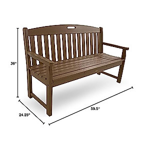 Trex Outdoor Furniture TXB60TH 60-Inch Yacht Club Bench, Tree House