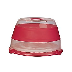 Progressive International BCC-1AZ Carrier, 24 Cupcakes, 2 Layer, Red