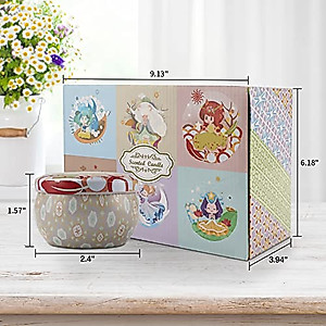 12 Constellations Scented Candles Gift Set 2.5oz Aromatherapy Candles Strong Fragrance Portable Travel Tin Jar Candles Gifts for Home Scented Decoration Birthday Valentine'sDay