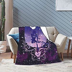 Somny Air Conditioner Blanket Cartoon Blanket Flannel Fleece Blanket Ultra Soft Lightweight Throw Blanket for Bed Couch Living Room 50''X40''