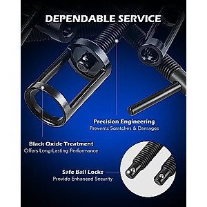 Orion Motor Tech Valve Spring Compressor | 10 Piece Spring Clamp Tool Kit with C Clamp, Collet Pusher Adapters, Extension Rods, and Lever for Car, Motorcycle, ATV, and Small Engine Repairs