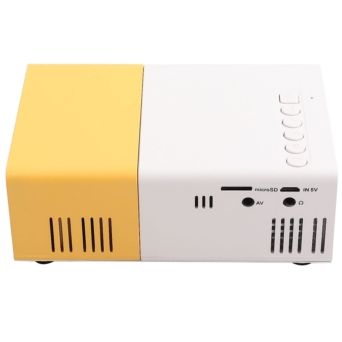 Mini Projector, 1500 Lumens Portable Video Projector LED Support HD 1080P HDMI USB VGA AV SD Cinema Projector Compatible with iPhone iPad Smartphone TV Xbox PC.(us Plug)