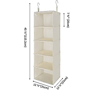 GRANNY SAYS Bundle of 1-Pack Hanging Storage Organizer & 1-Pack Hanging Organizer for Closet