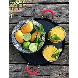 IMUSA USA Granite Molcajete Spice Grinder 6-Inch, Gray