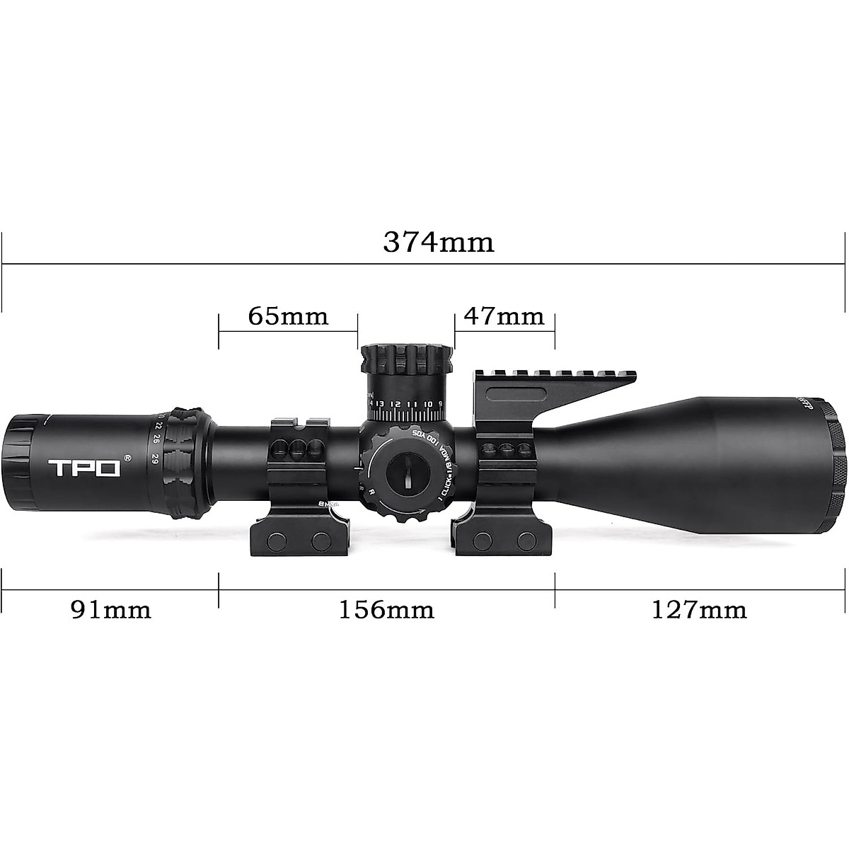 Sniper VT4.7-29X56FFP 35mm Tube First Focal Plane Rifle Scope, Side Parallax Adjustment