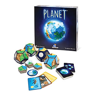 Blue Orange Games Planet Board Game - Award Winning Kids, Family or Adult Strategy 3D Board Game for 2 to 4 Players. Recommended for Ages 8 & Up.
