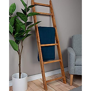 Cotton Throw Blanket for Couch, 60x50 in, Woven Warm and Soft Lightweight Blue Throw, Herringbone Weave Boho Farmhouse