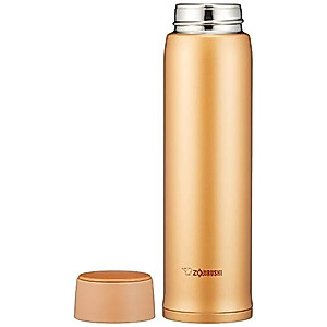 Zojirushi SM-NA60-DM Water Bottle, Stainless Steel Mug, Direct Drinking, Lightweight, Cold and Heat Retention, 20.3 fl oz (600 ml), Honey Gold