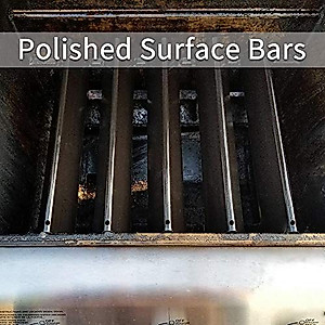 X Home 17.5-Inch Heavier Flavorizer Bars Replacement for Weber Genesis E-310 E-330, Genesis 300 Series with Front-Mounted Control (NOT Fit for Genesis II), Porcelain-enameled, 5-Pack