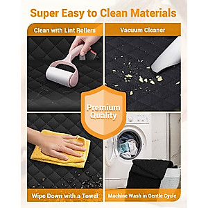 Victoper Dog Car Seat Cover, 600D Heavy Durable Dog Seat Cover for Back Seat, 100% Waterproof Scratch Proof Nonslip Dog Hammock for Car with Side Flap, Pet Back Seat Covers for Cars Sedan SUV Trucks